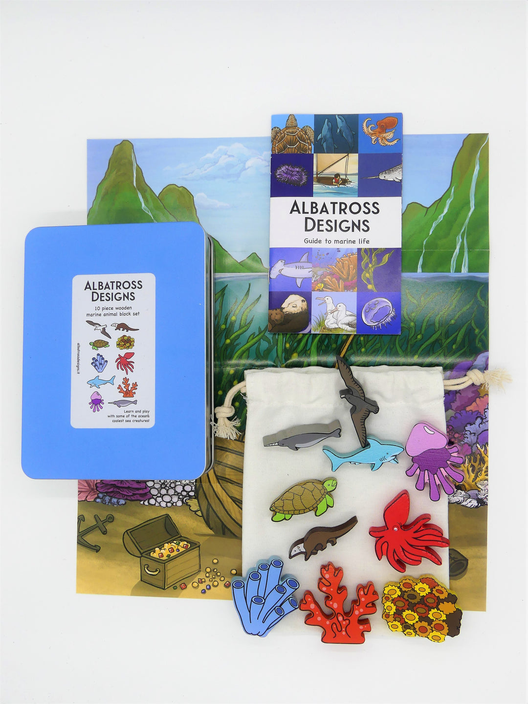Ocean Animal Wooden Toy Set – Albatross